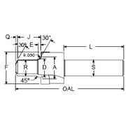 AND10050-8R AND10050-8R Uncoated Carbide Tipped Pilot Port Reamer from ...