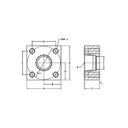 ISO 6164, Flat Face, NPTF, In-Line Flanges from Main Mfg. Products