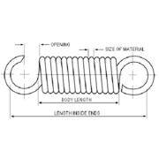 Extension Springs Catalogs in Mechanical Components and Assemblies