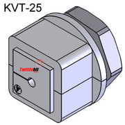 45035 Icotek KVT-25 split cable gland entry system for 1 small grommet ...