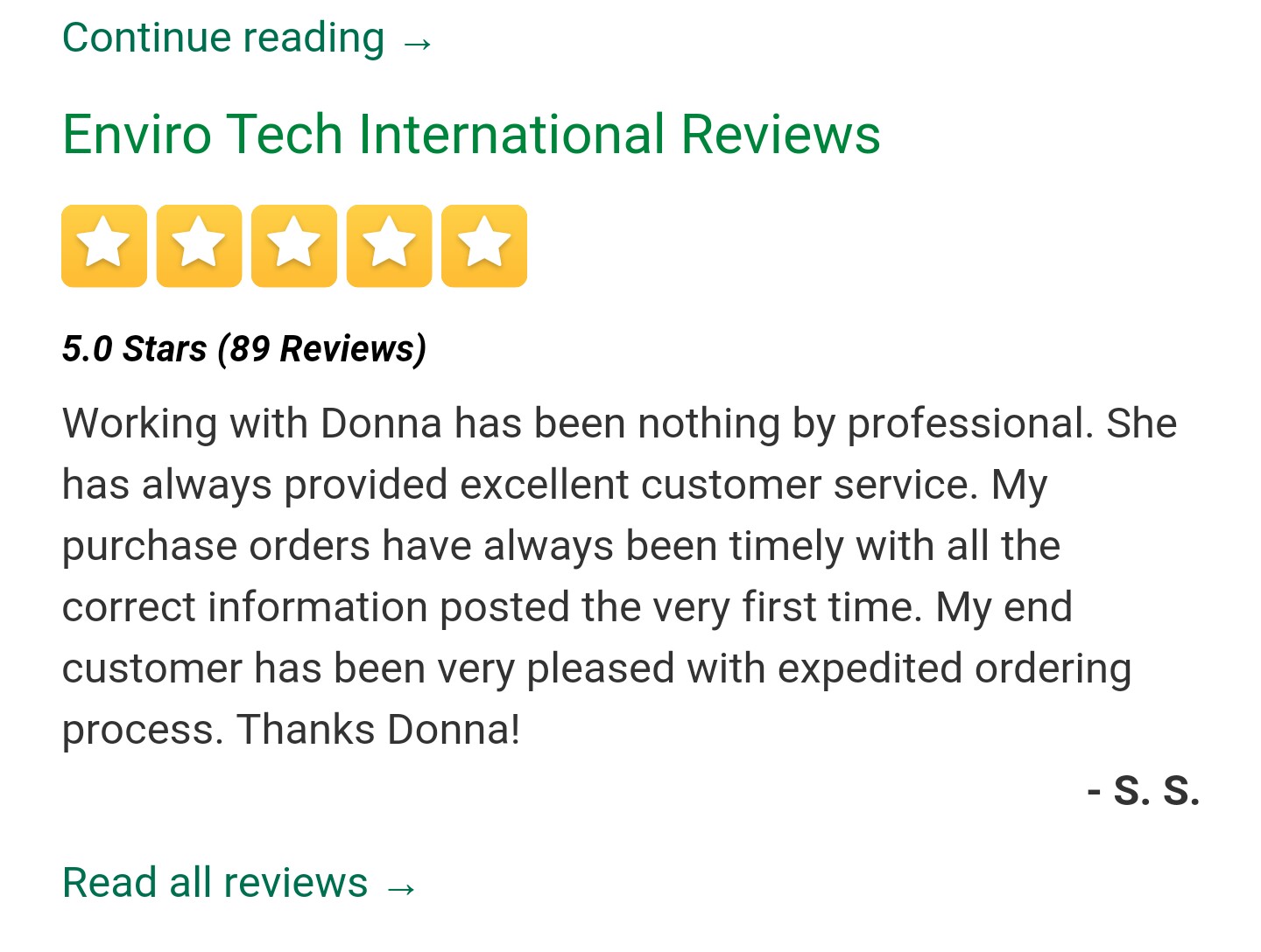 Enviro Tech International, Inc.: Melrose Park, IL 60160