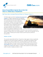 Cold Chain Monitoring Solution for Fruit & Vegetable Transport