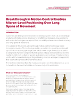 Breakthrough in Motion Control Enables Micron-Level Positioning Over ...