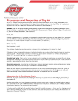 Processes and Properties of Dry Air