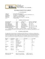 Material Safety Data Sheet