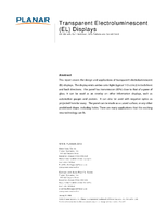 Transparent Electroluminescent (EL) Displays