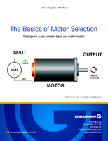 The Basics of Motor Selection