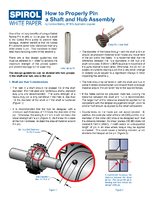 How to Properly Pin a Shaft and Hub Assembly